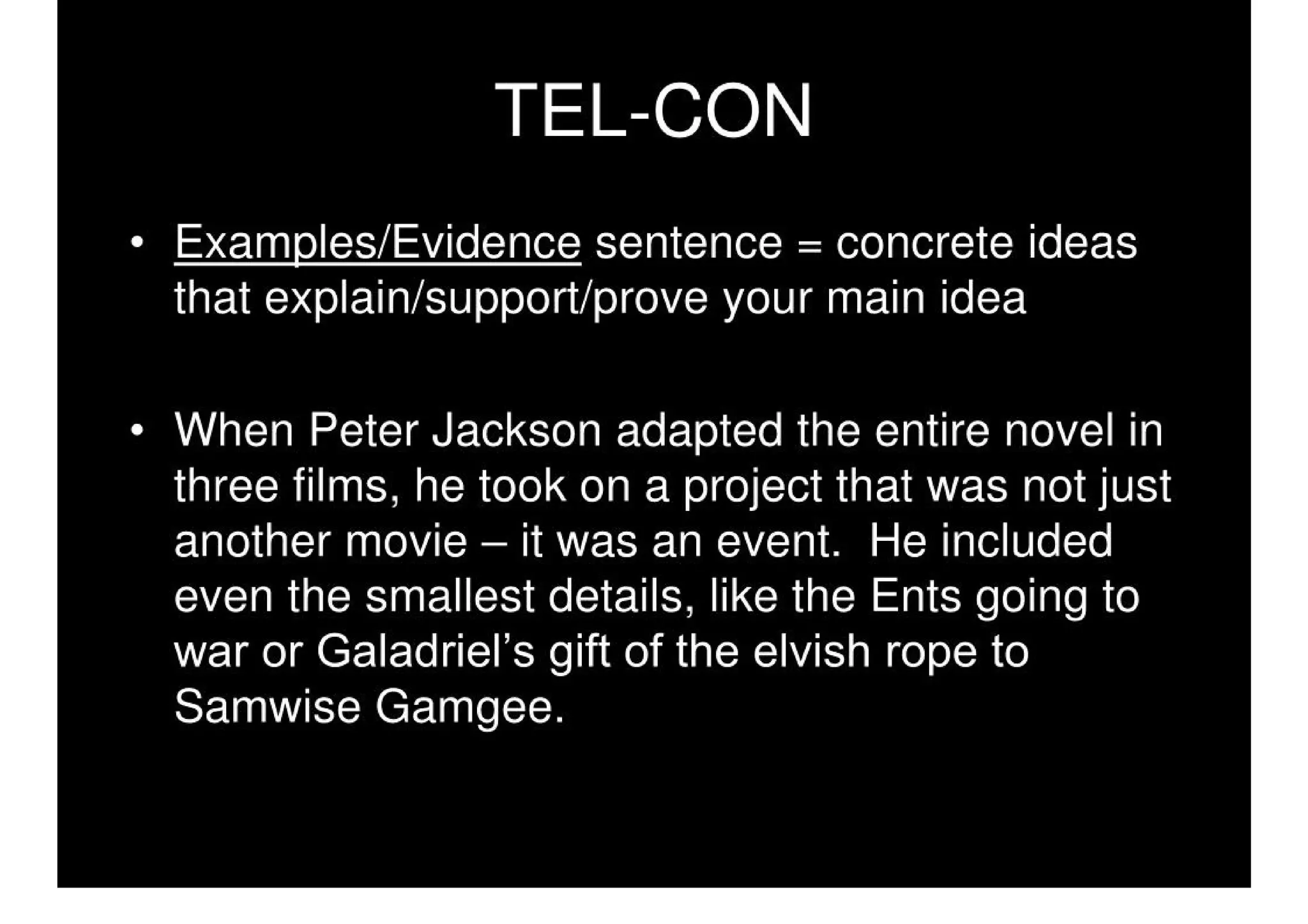 TEEL-CON Paragraph Structure | PPT