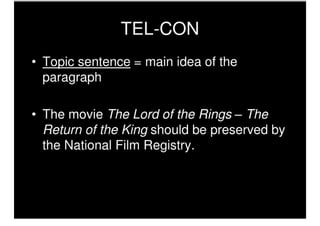 TEEL-CON Paragraph Structure | PDF