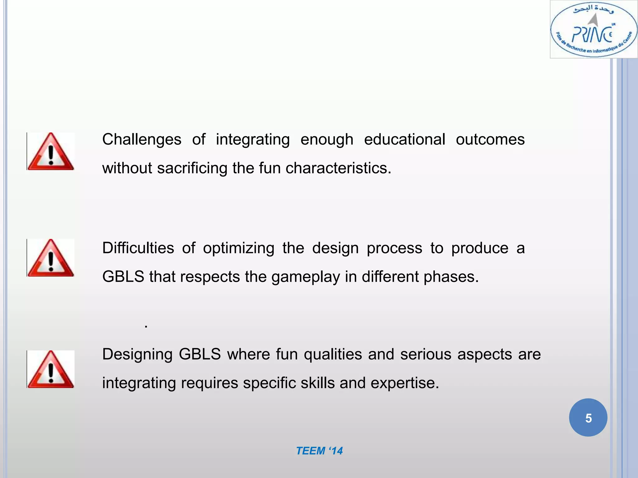 Towards Gameplay Ontology for Game Based Learning System Design Process ...