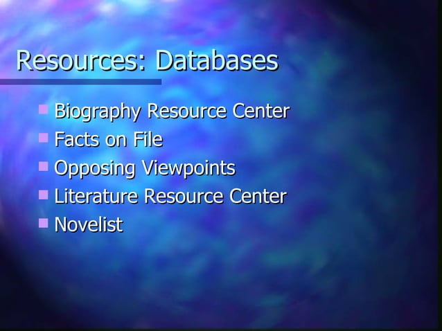 Teen Reference Interview | PPT