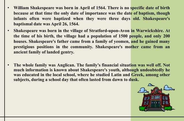 Shakespeare's life and works | PPTX