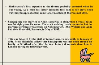 Shakespeare's life and works | PPTX