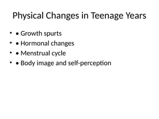 Teenage_Changes_Presentation.pptx good for young | PPTX