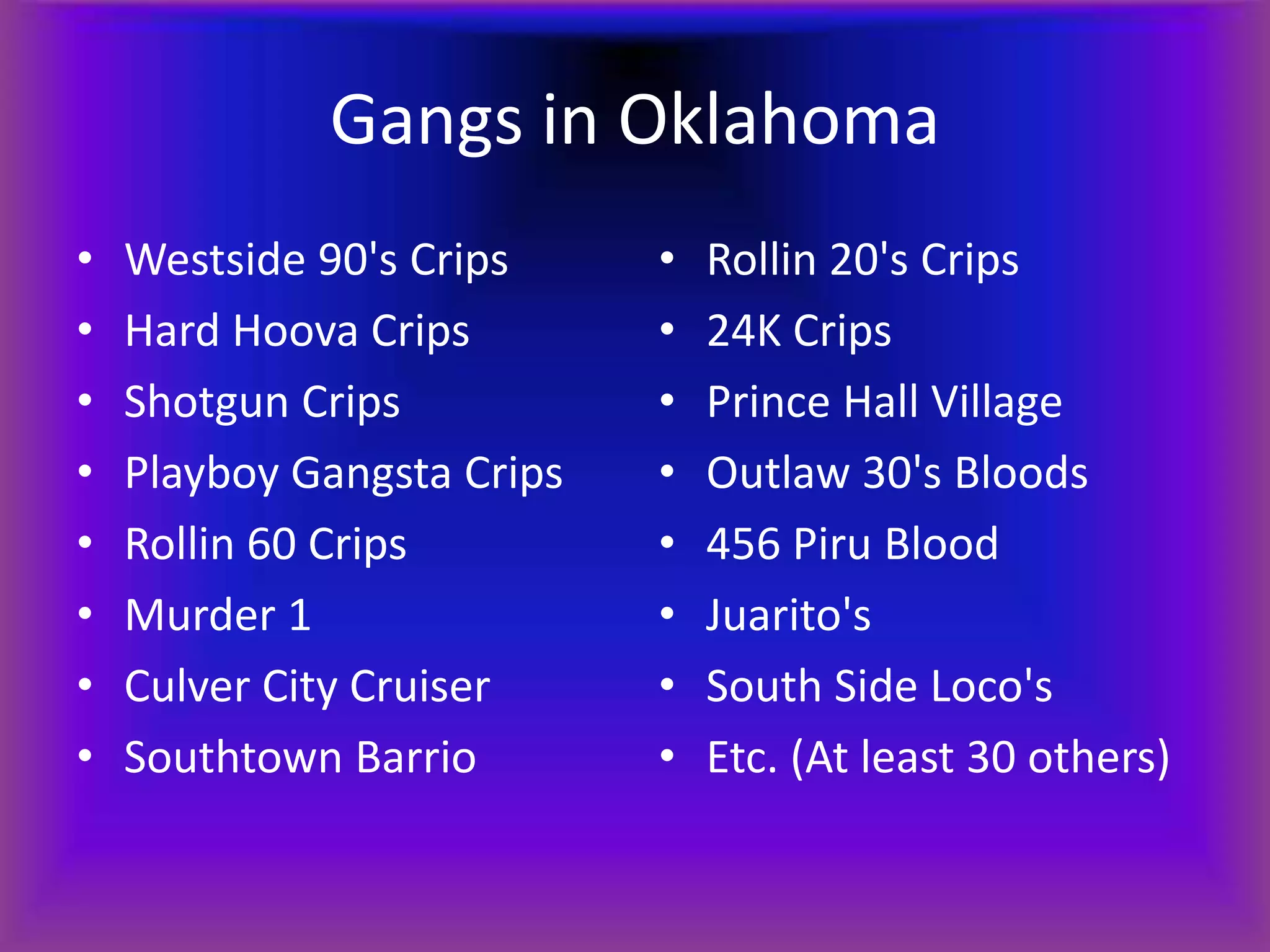 Teenage gang affiliation[1] | PPT
