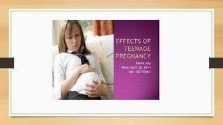 Teenage pregnancy among school learners | PPTX