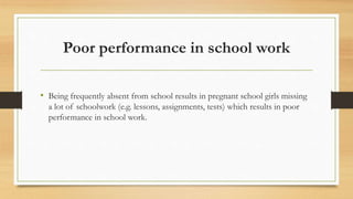 Teenage pregnancy among school learners | PPTX