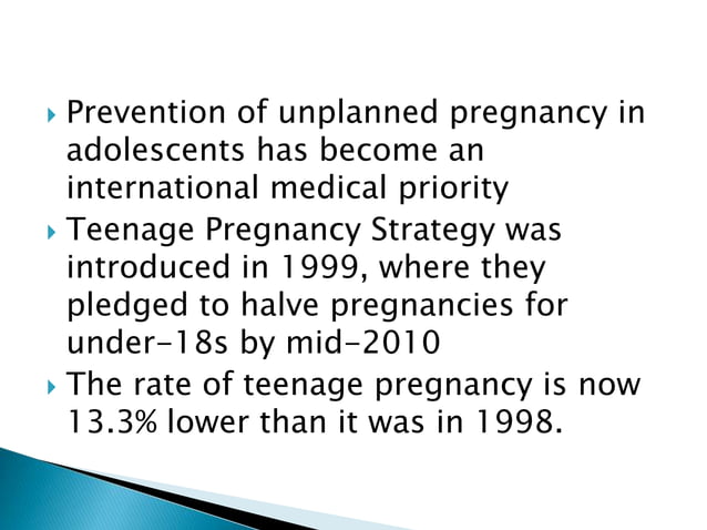 Teenage Pregnancy Presentation | PPTX