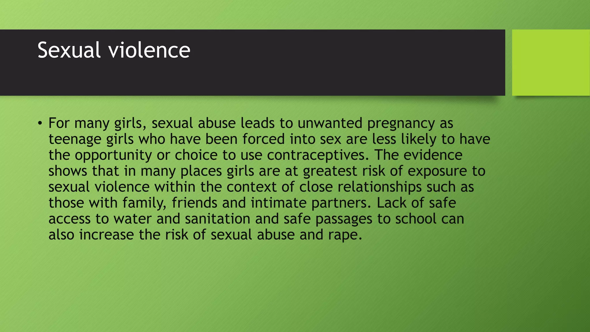 Teenage pregnancy slideshare | PPTX