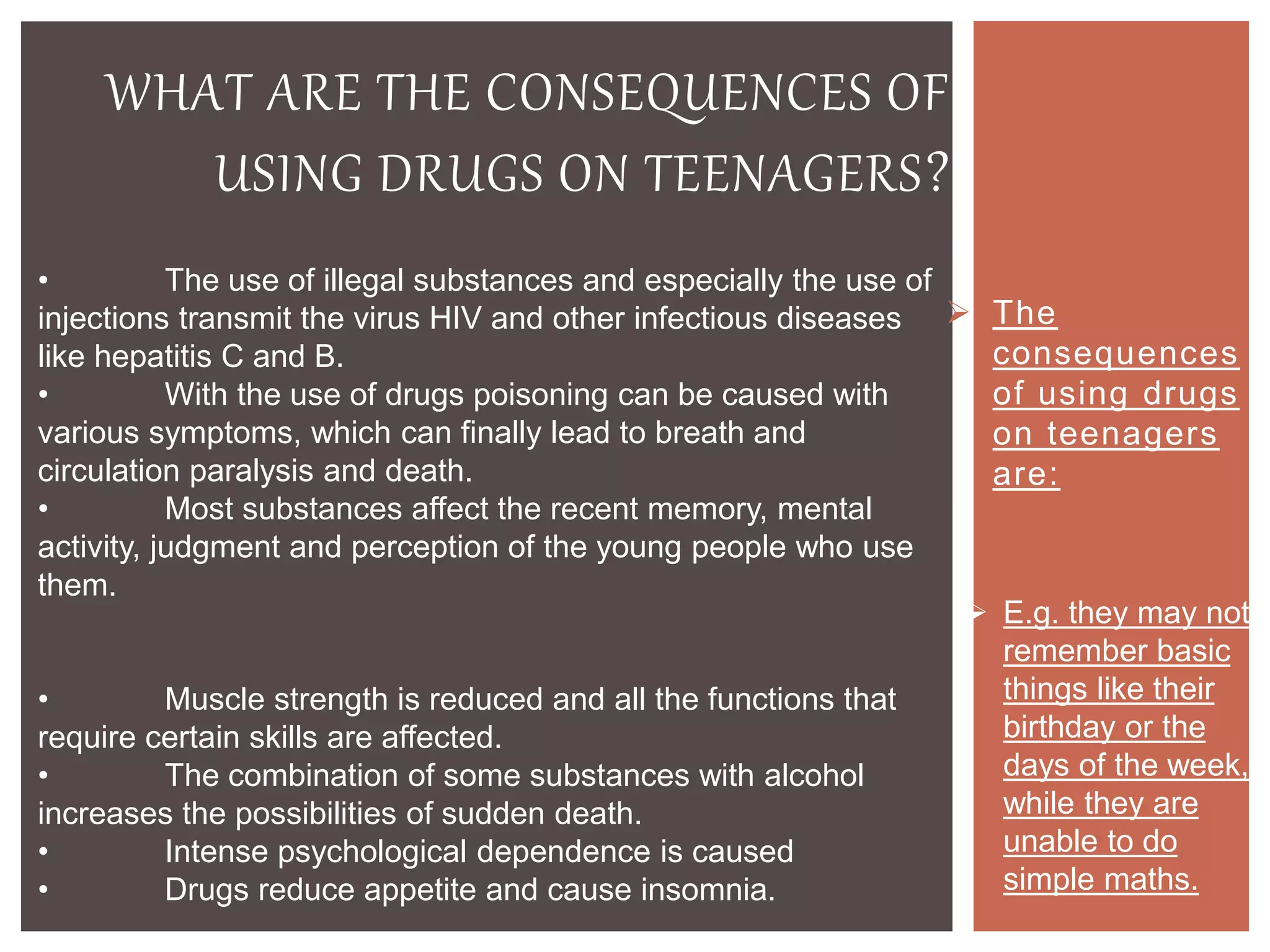 Teenagers drugs | PPTX