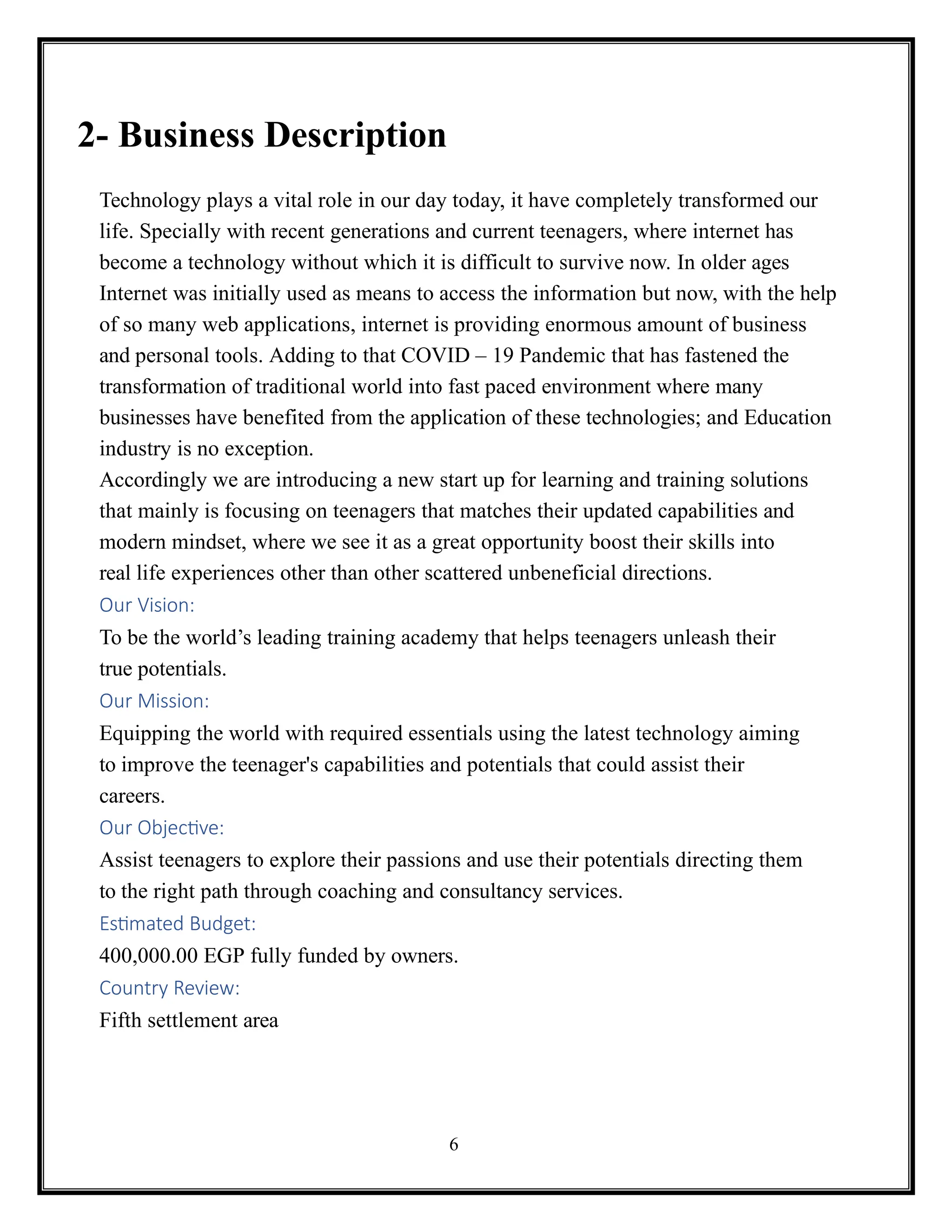 Teenagers Training Academy(TTA) Feasibility Study - Final Project.pptx