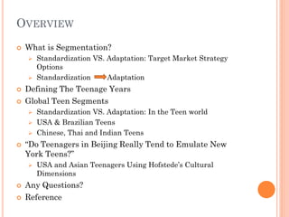 Teenage Segmentation Final | PDF
