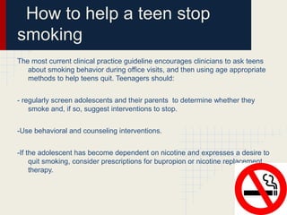 Teenage smoking | PPT