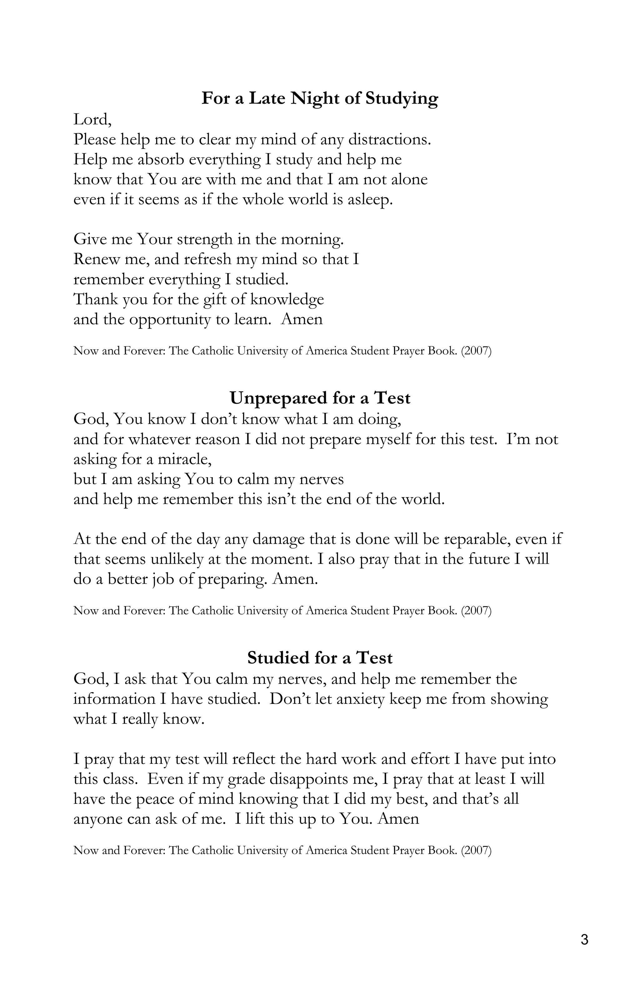 Teen and parent prayers | PDF