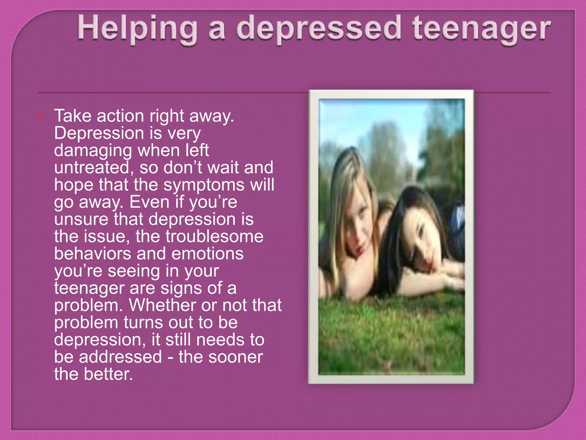 Teen depression project | PPTX