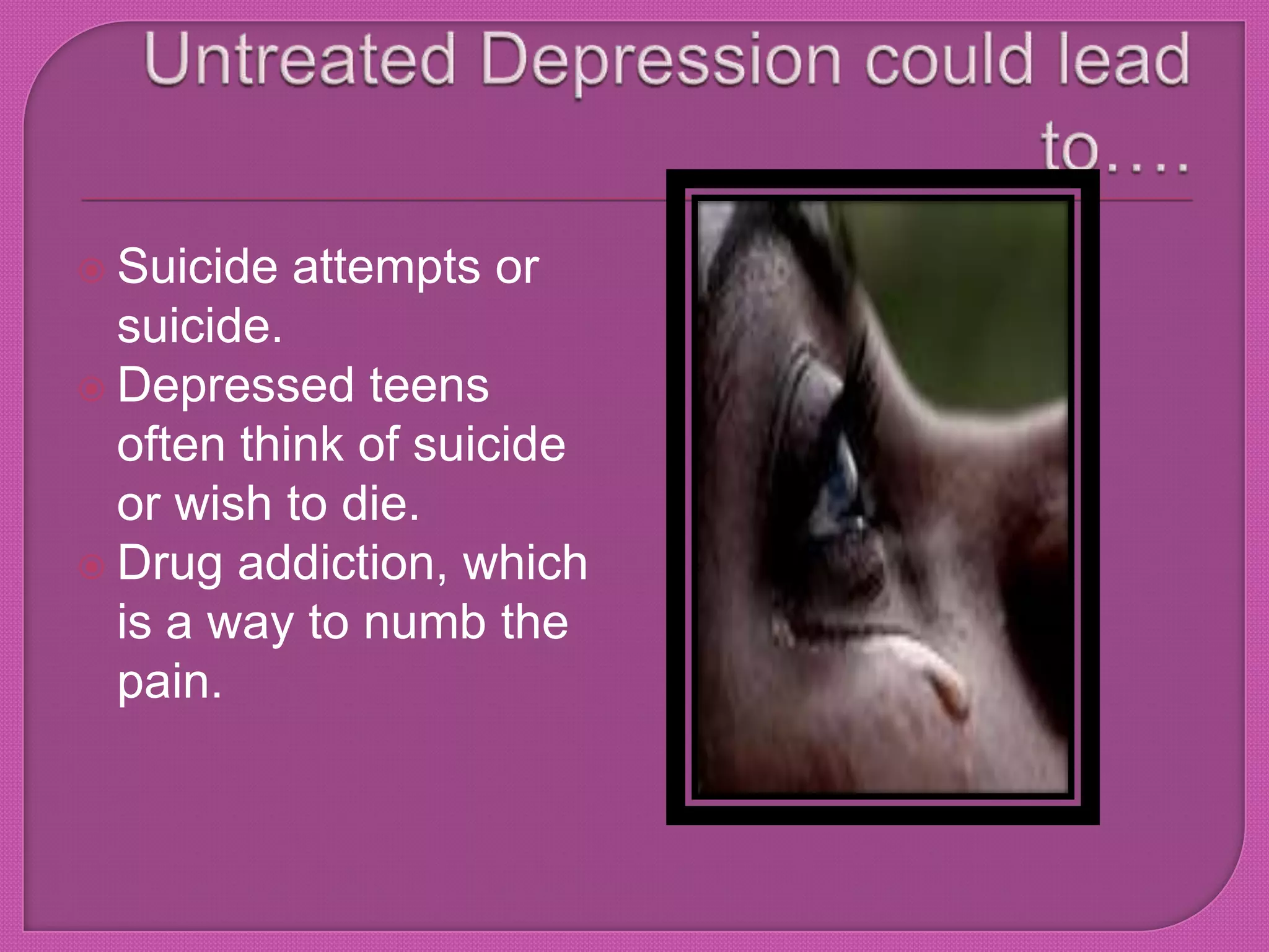 Teen depression project | PPTX