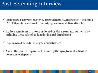 Teen Depression Screening | PPT