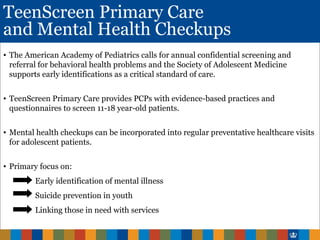 Teen Depression Screening | PPT