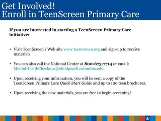 Teen Depression Screening | PPT