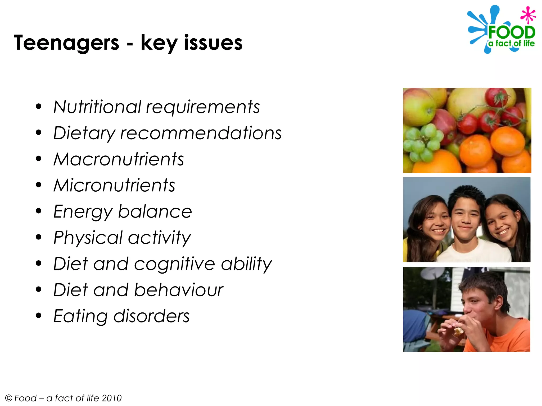 Teen diets, nutrition and health | PPT