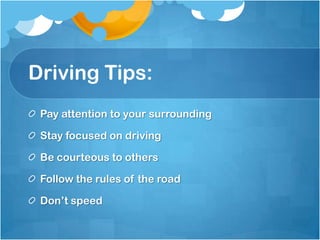 Teen Driving | PPTX
