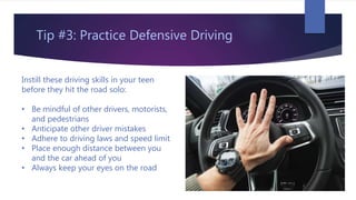 5 tips to keep your teen driver safety | PPTX