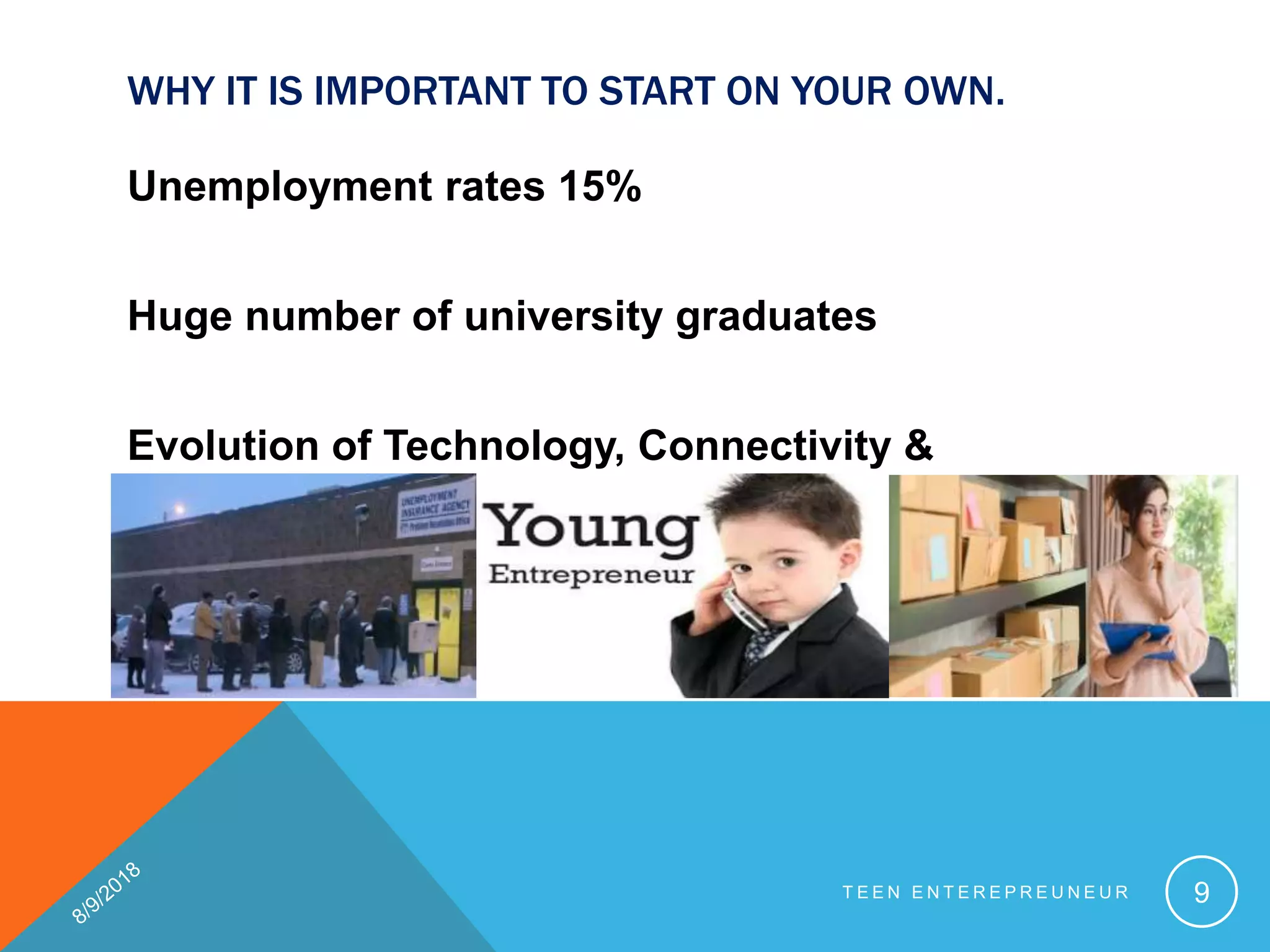 Entrepreneurship for teenagers | PPTX