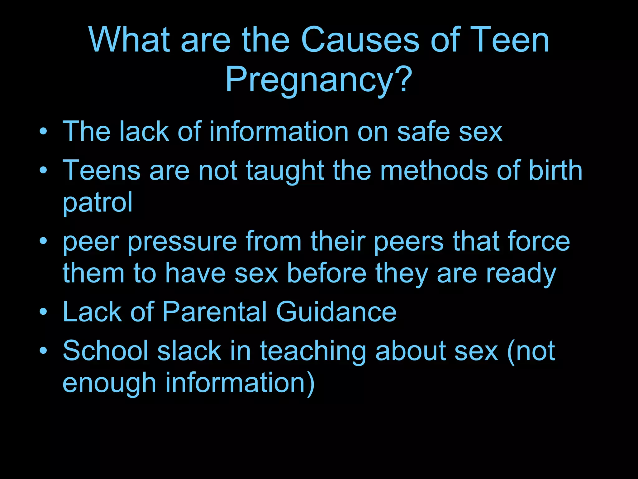 Teen Pregnancy Powerpoint | PPT