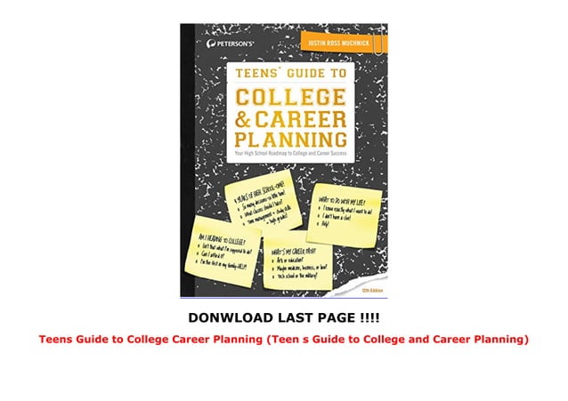 Teens Guide to College Career Planning (Teen s Guide to College and ...