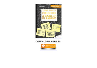 Teens Guide to College Career Planning (Teen s Guide to College and ...