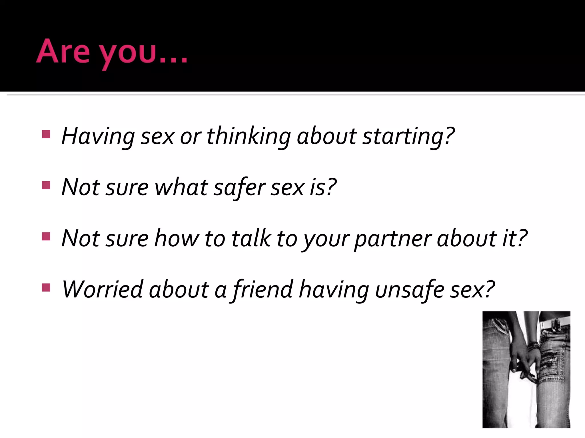 Teen safe sex module julen harris | PPT | Birth Control | Reproductive ...