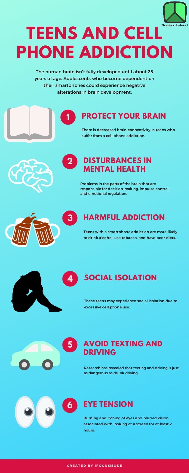 Teens and cell phone addiction