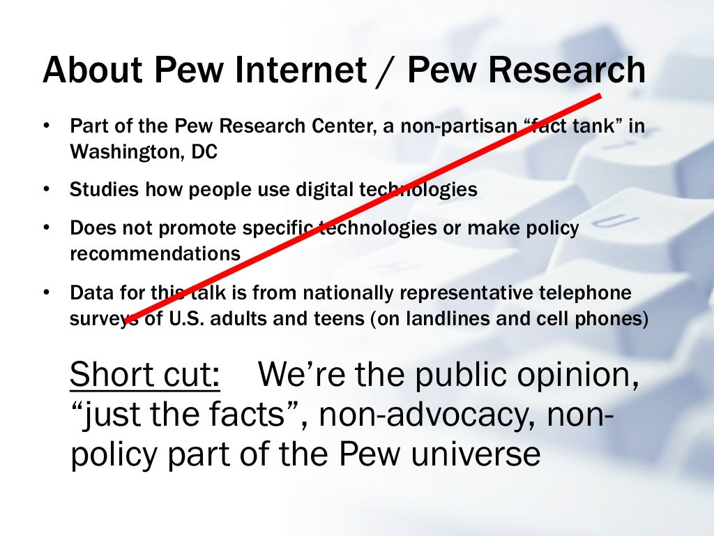 About Pew Internet / Pew
