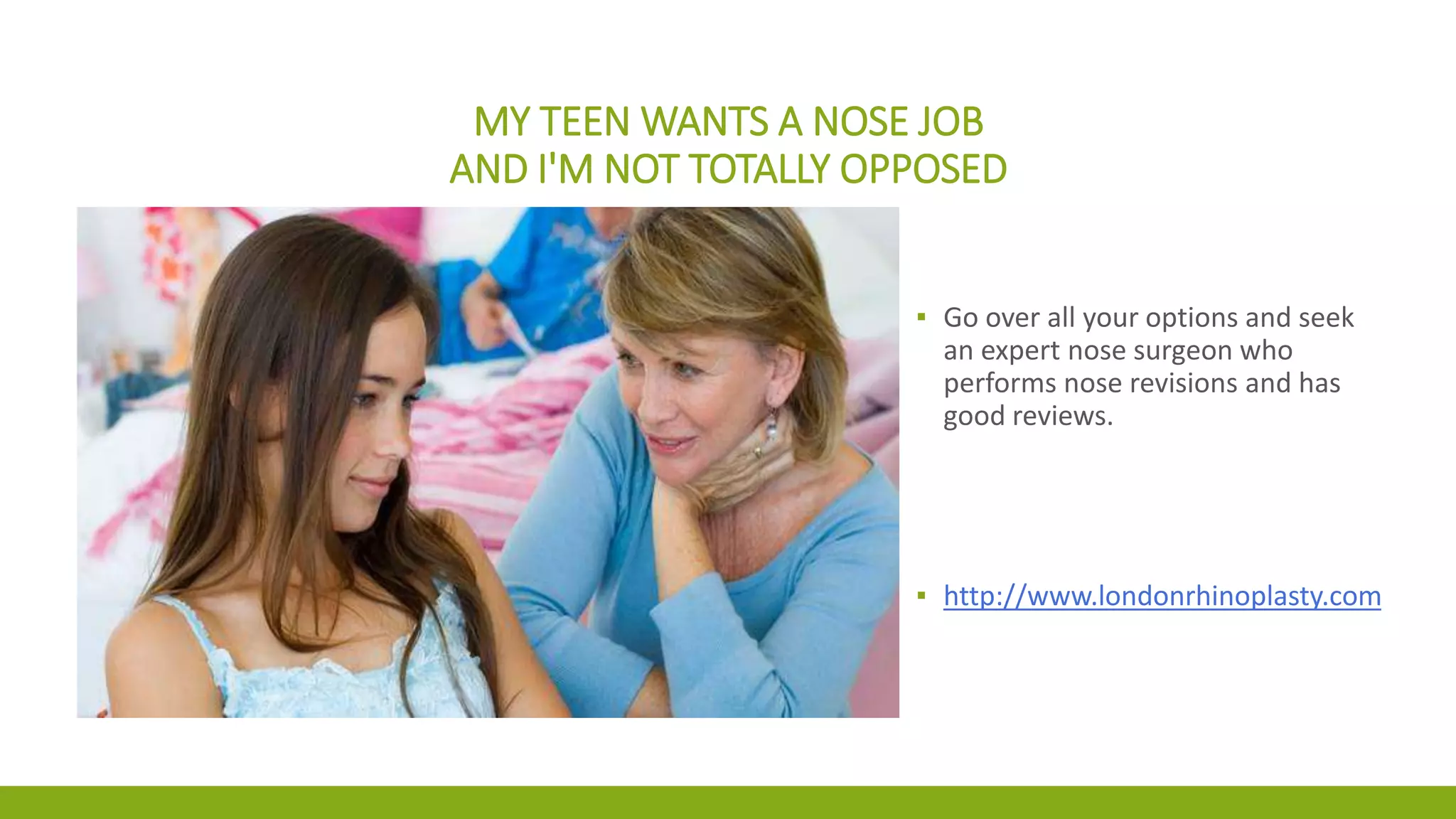 Teens & Cosmetic Surgery | PPT