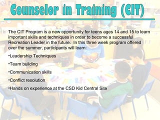 Cosumnes CSD Teen Services | PPT