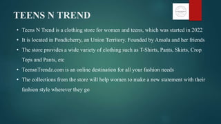 Teens N Trend | PPTX