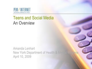 Teens&Social Media Pew | PPT