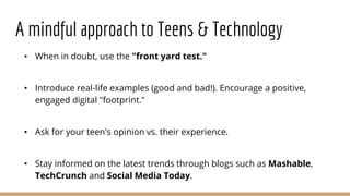 Teens and Technology | PPTX