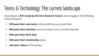 Teens and Technology | PPTX
