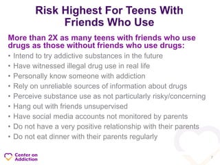 Teen Insights Into Drugs, Alcohol & Nicotine | PPTX