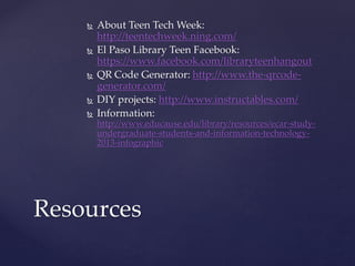 Teen tech week and Gadgets | PPTX
