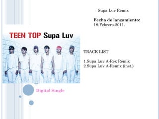 TEEN TOP LOVE | PPT | World/International Music | Music