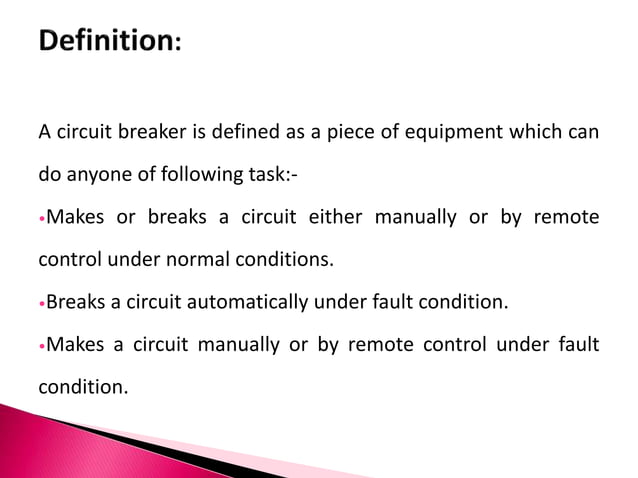 CIRCUIT BREAKER | PPTX