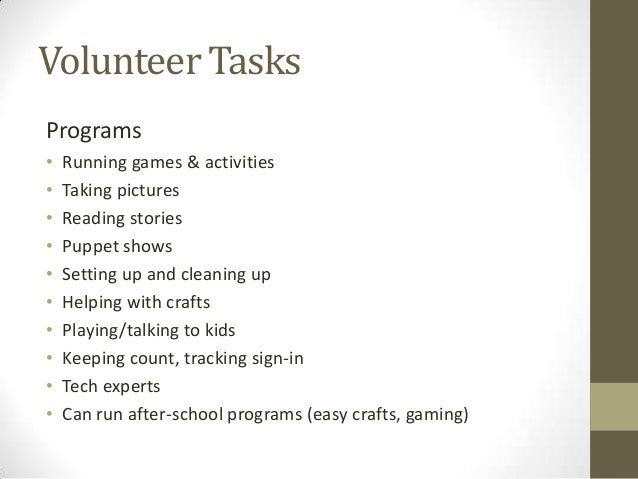 Teen Volunteers: Making a Library Volunteer Program Work for You