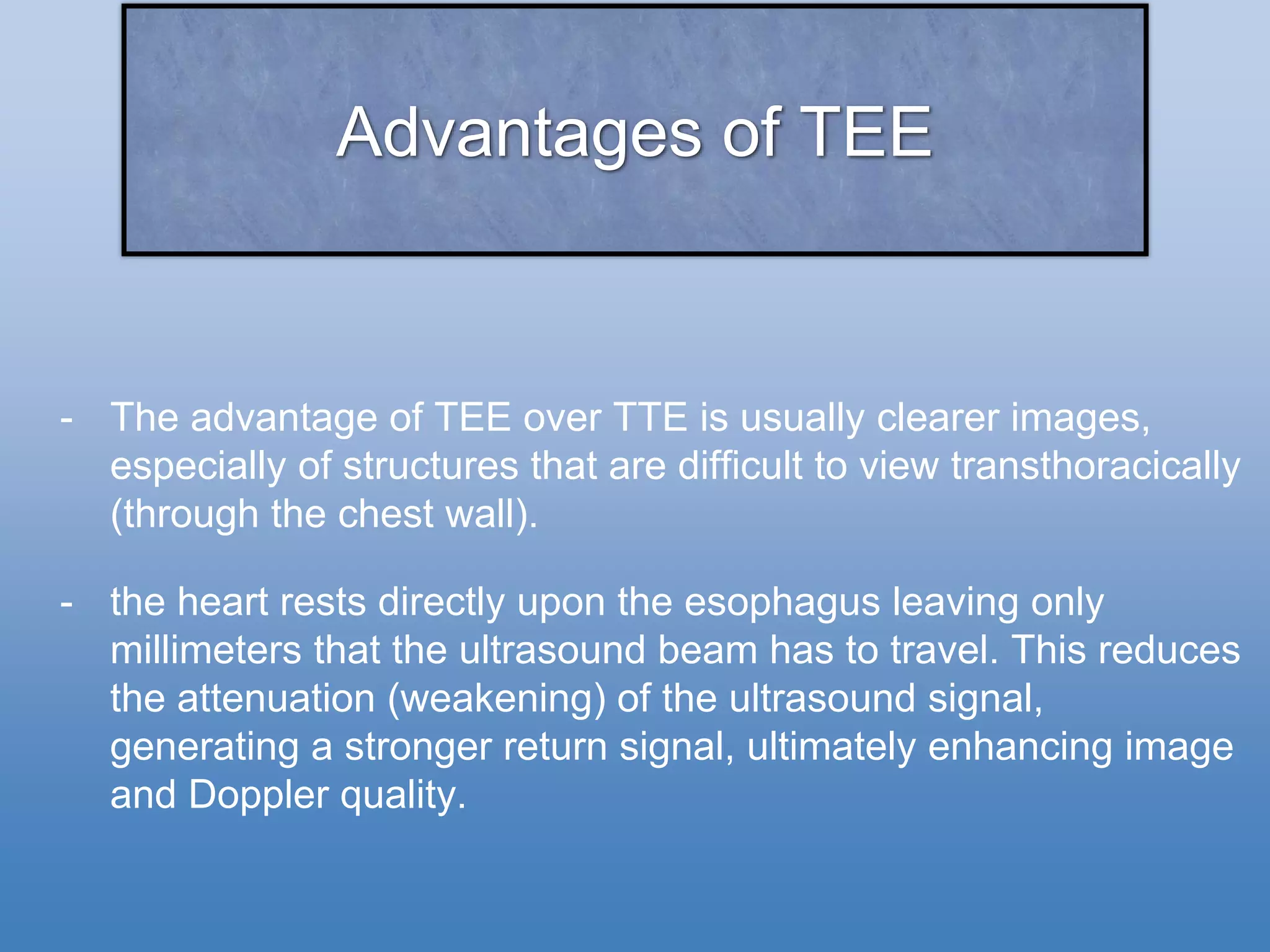 comprehensive TEE examination | PPTX