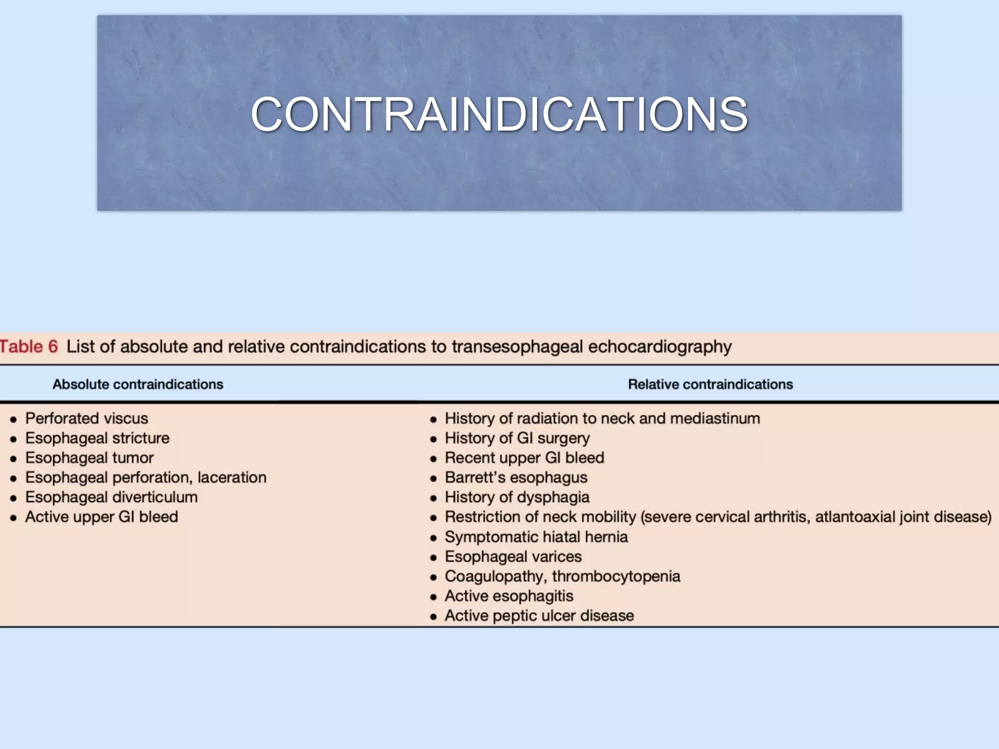 comprehensive TEE examination | PPTX