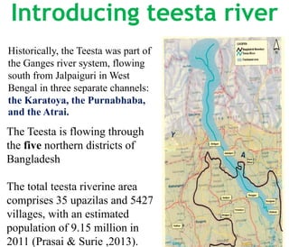 Teesta River presentation by Dhaka University Students | PPTX