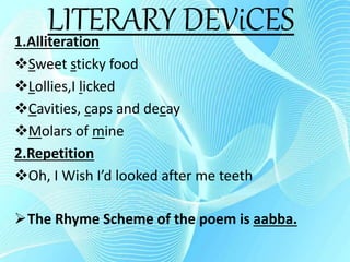 Oh, I Wish I'd Looked After Me Teeth | PPTX