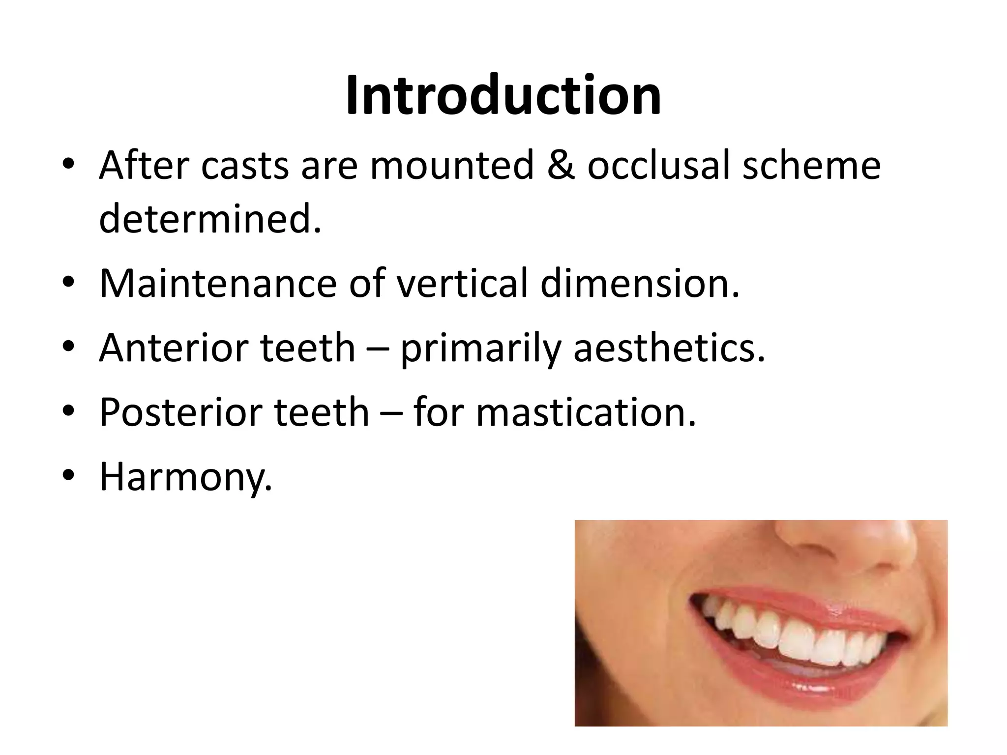 Teeth arrangement | PPTX