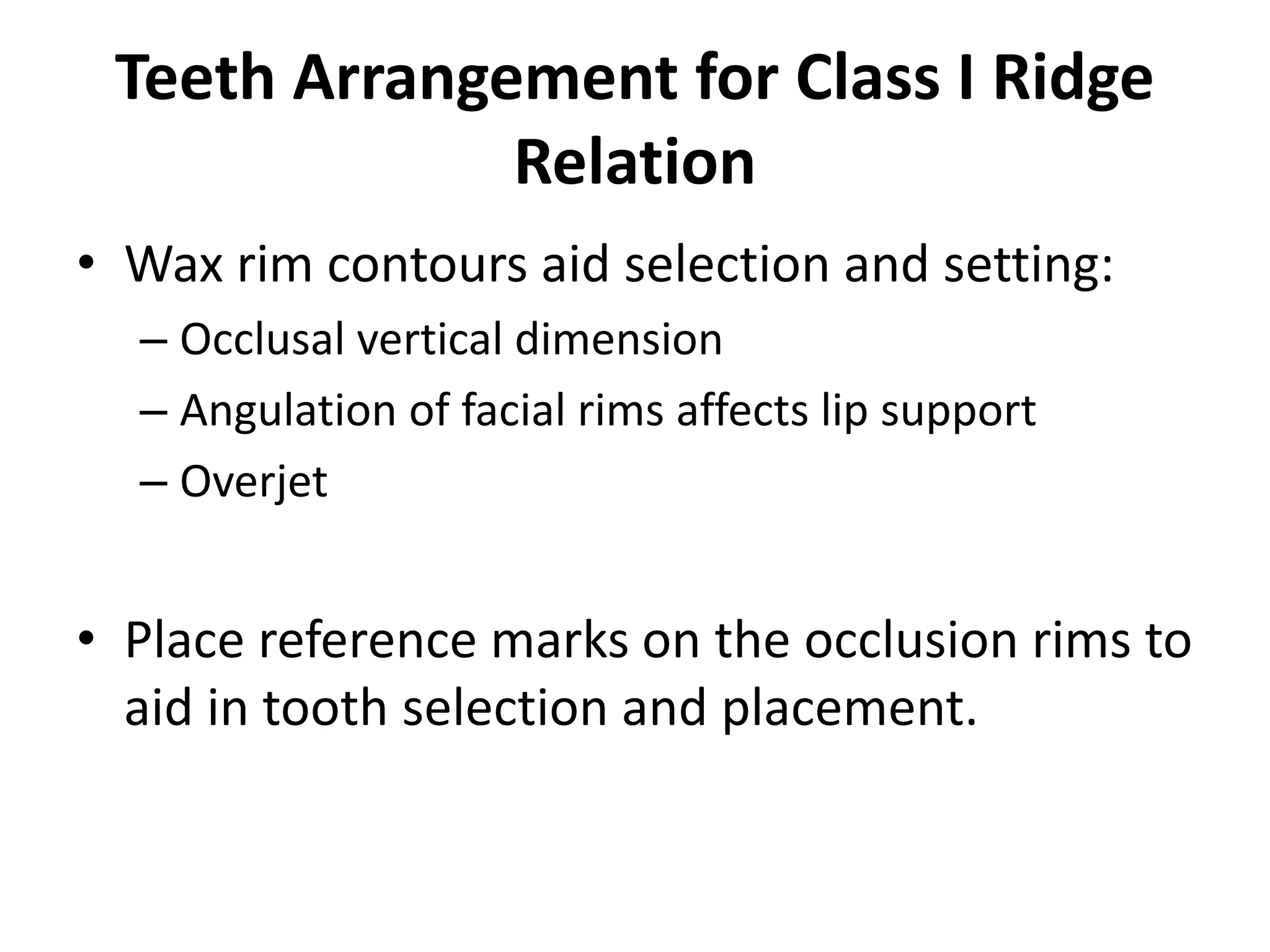Teeth arrangement | PPTX