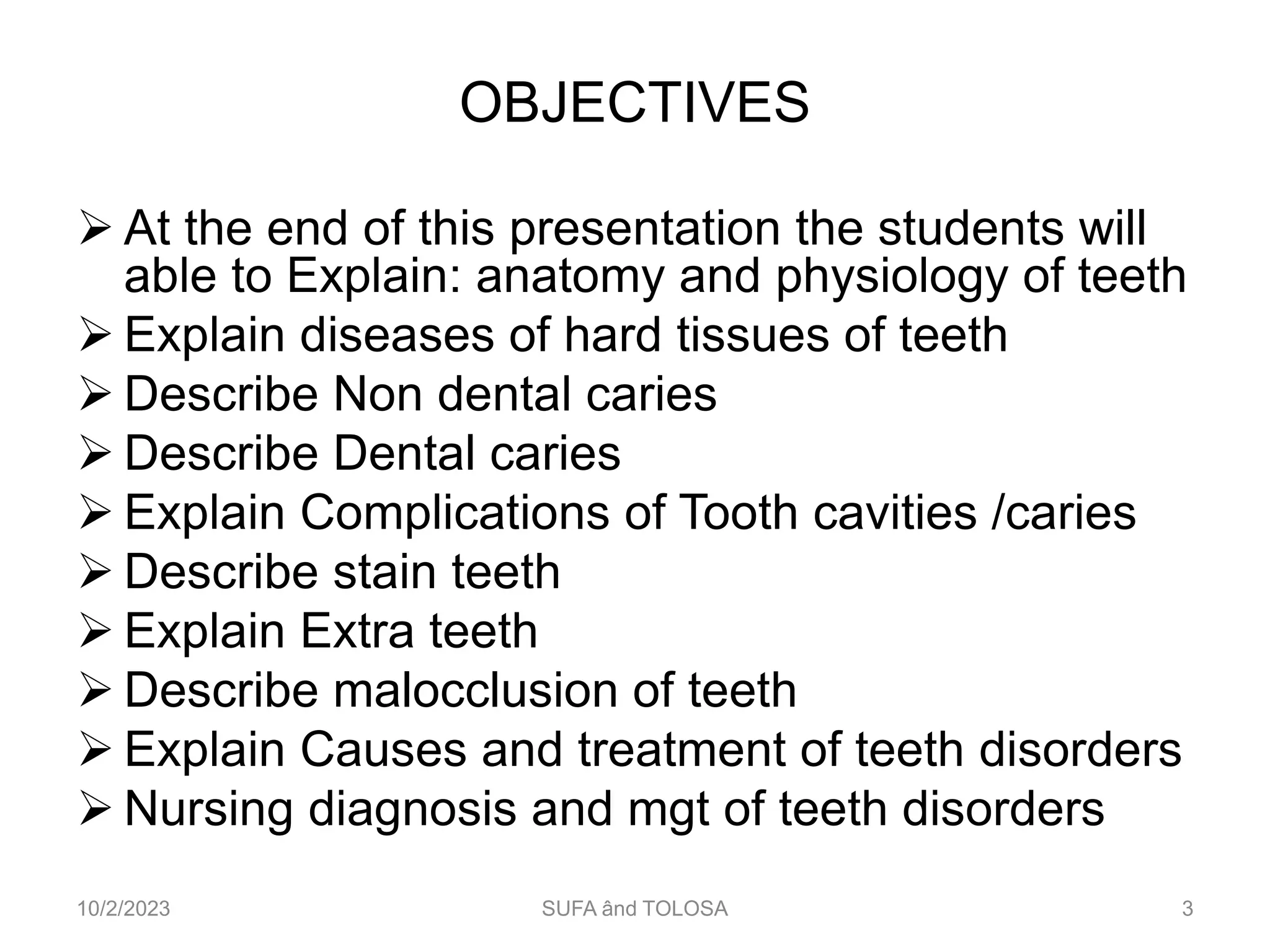 teeth disorders seminar presentation.pptx